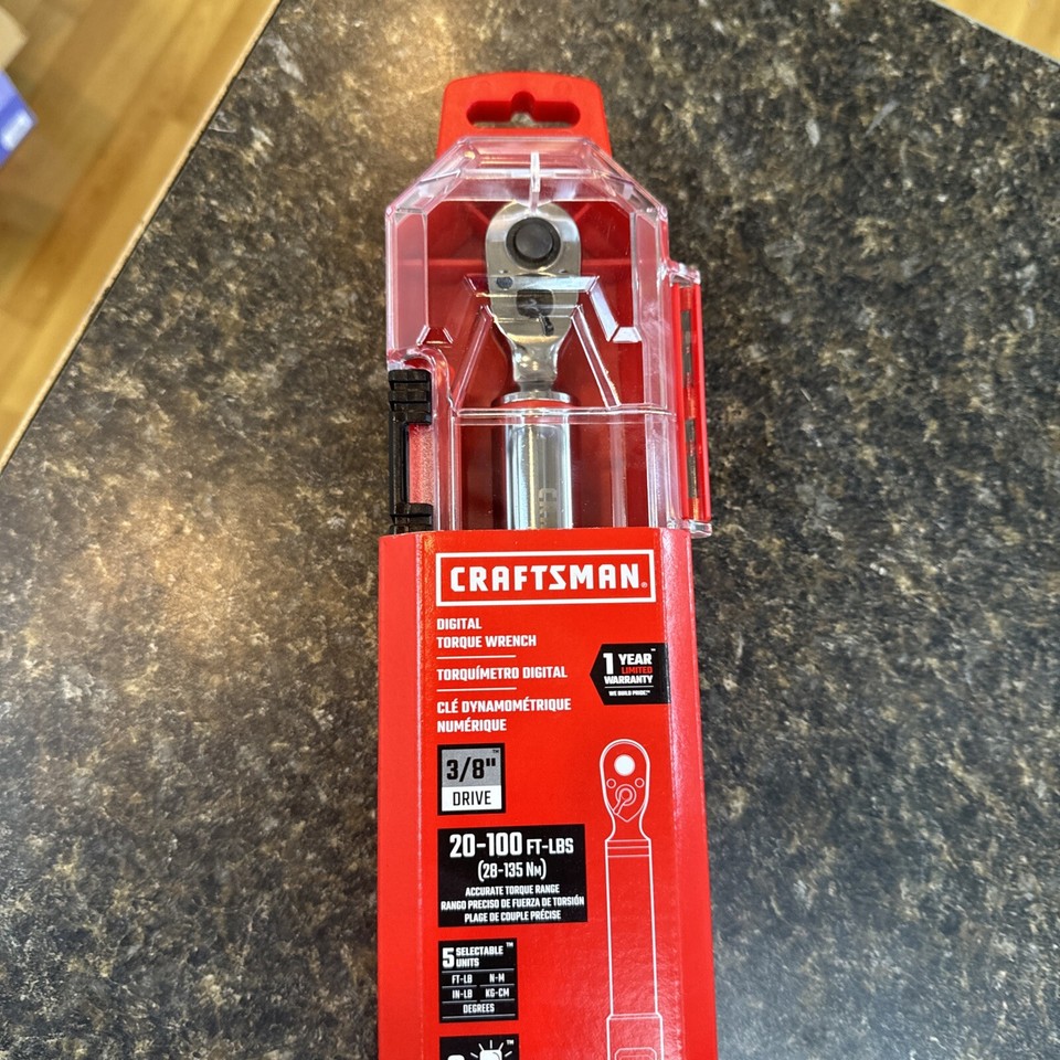 Craftsman CMMT99435 3/8" Drive Digital Torque Wrench (20-ft lb to 100 ...
