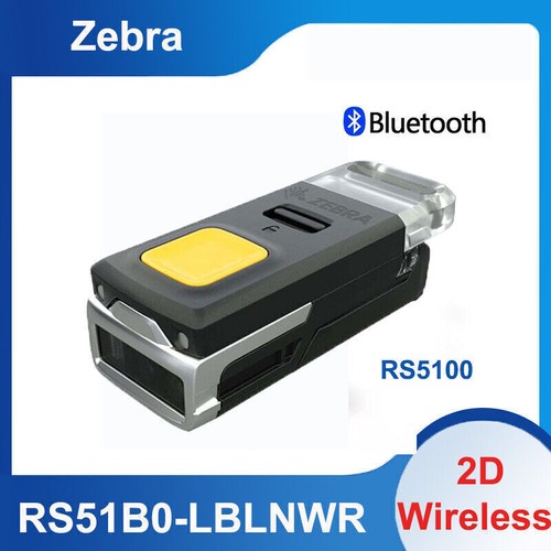 Zebra RS51BO-LBLNWR Wireless Bluetooth 1D/2D Finger Scanner Reader with ...