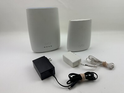Netgear Orbi Cable Modem Router CBR40 & Satellite RBS20 Mesh WiFi Used ...