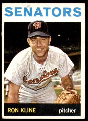 1964 Topps #358 Ron Kline Excellent Senators ID:234086 | eBay