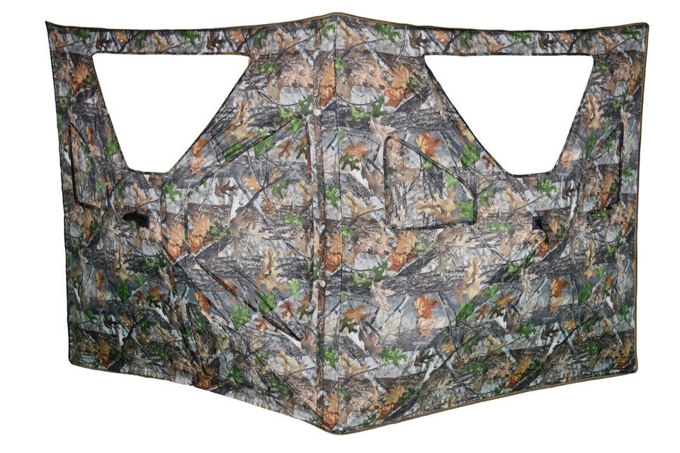 Pop Up Hunting Ground Blind Portable 270º see-thru windows portable 5 ...