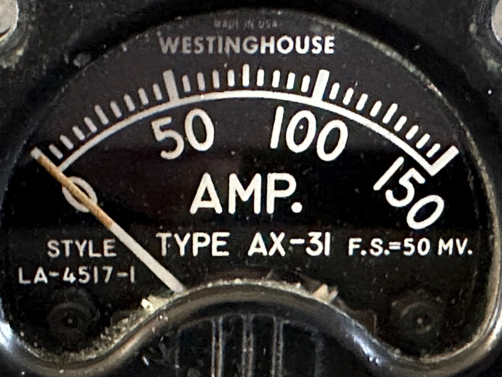 Westinghouse WWII Aircraft Amps Gauge Type AX-31 | eBay
