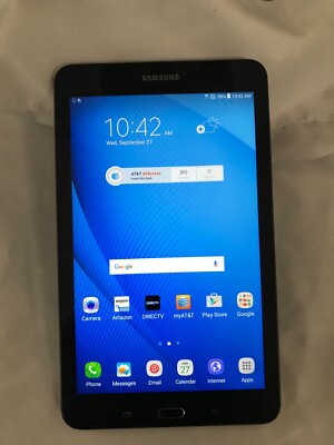 Samsung Galaxy Tab-E, SM-T377A ,16GB, 8" HD, AT&T **EXCELLENT CONDITION ...