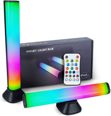 Smart Light Bars with 12 Scene Modes and Music Modes, Bluetooth Color ...