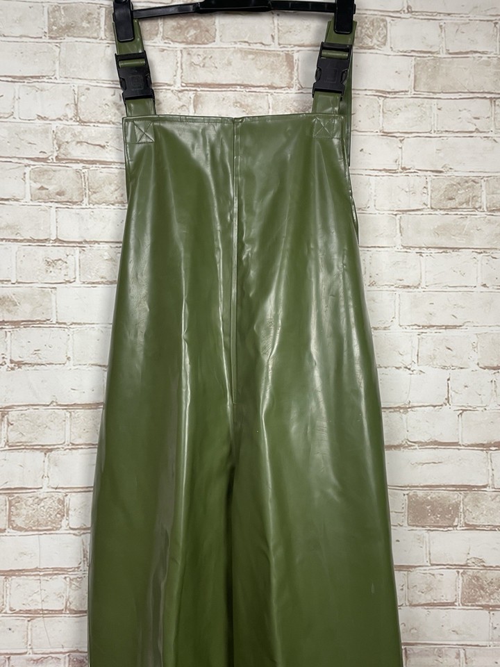 St Piran Cornwall OILSKIN Bib N Brace L Salopettes Waterproof Rubbery ...
