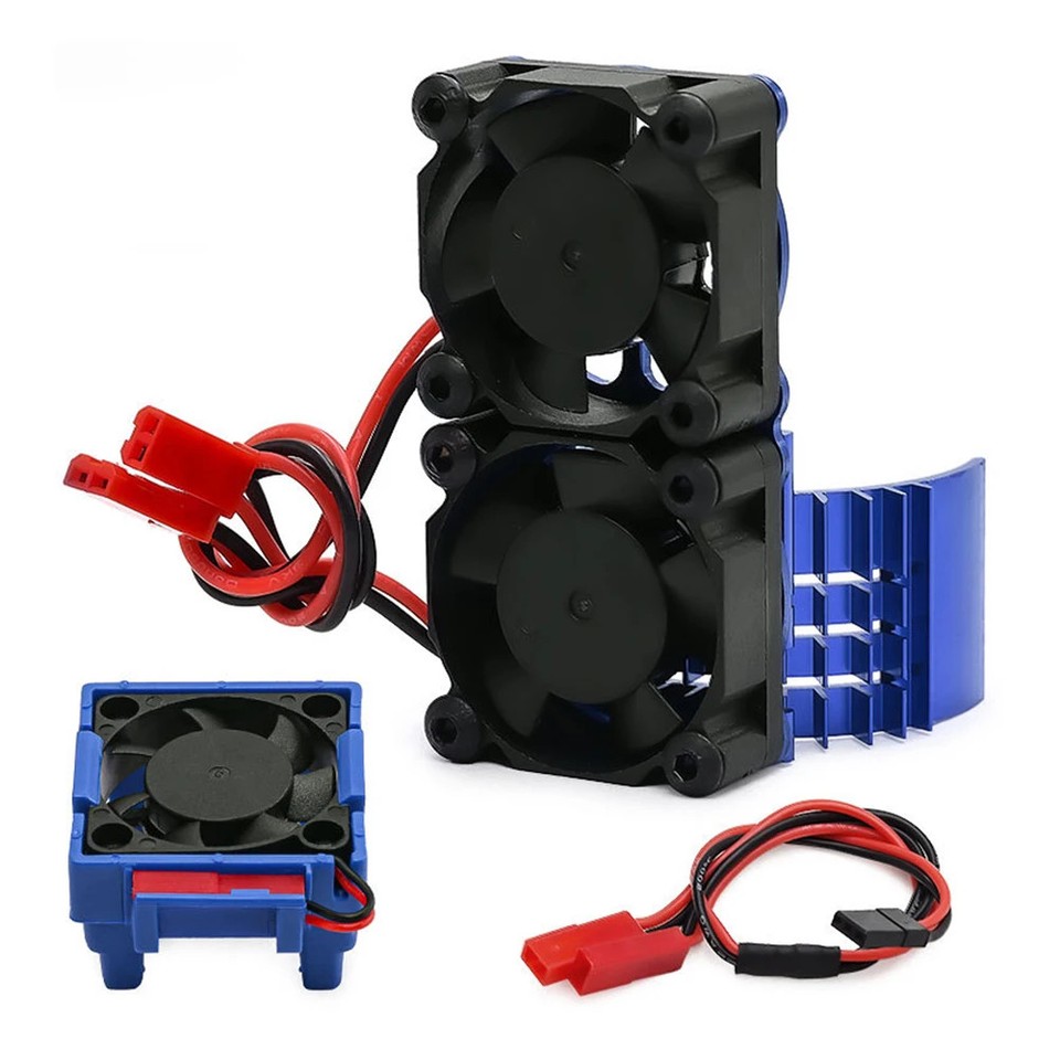 Vxl-3S ESC Cooling Fan and Motor Dual Fan Set Compatible with Traxxas ...