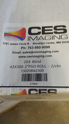 2 Rolls 42"x300' 20lb Bond HP DesignJet Plotter Paper | eBay