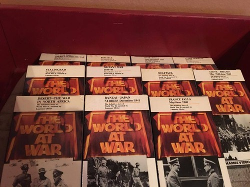 The World at War 11 Tape Set VHS Highlight World War II Thames Video ...