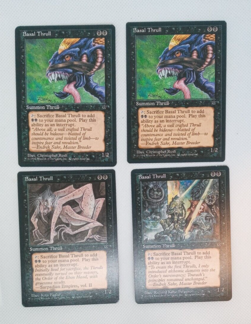 1994 Magic The Gathering Fallen Empires Basal Thrull Variety see pics ...
