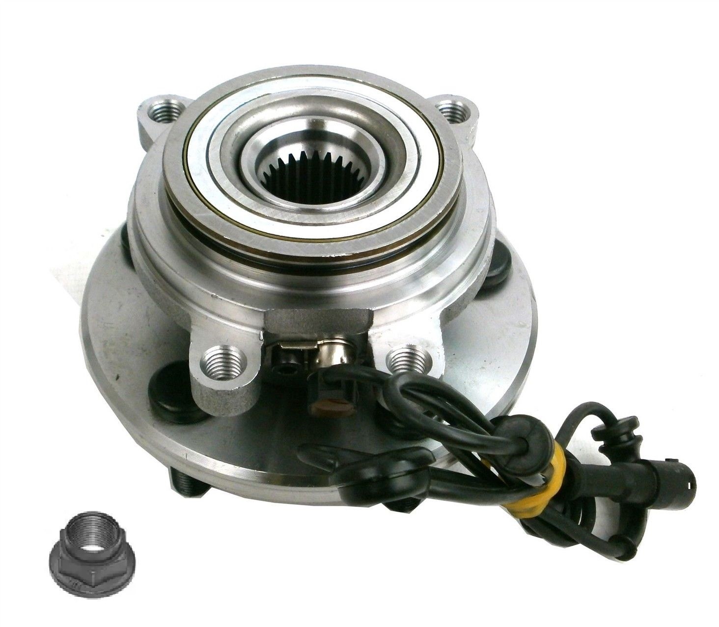 LAND ROVER DISCOVERY MK2 2.5 TD5, 4.0 V8 FRONT WHEEL HUB + ABS SENSOR ...