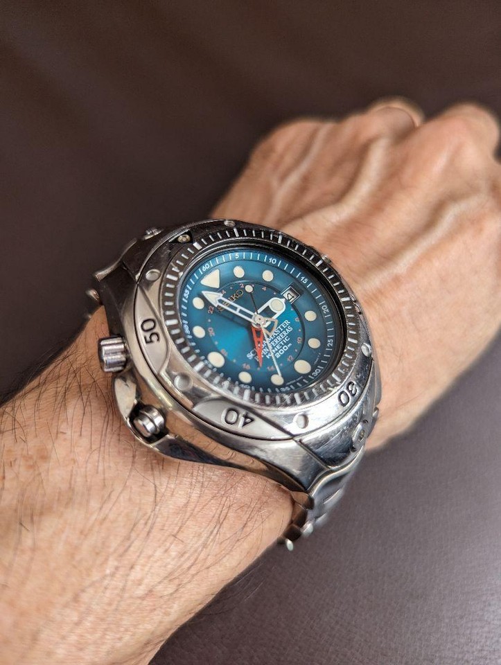 Seiko Scuba Master 5M65-0A40 SBDW013 Limited Date Kinetic Mens Watch ...