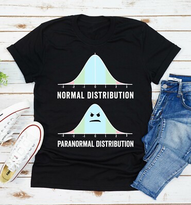 Paranormal Distribution T-Shirt Normal Math Geek Funny Women Men Gift ...
