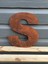 10 Inch rusty metal letters and numbers shop sign home COMBINED POSTAGE ...