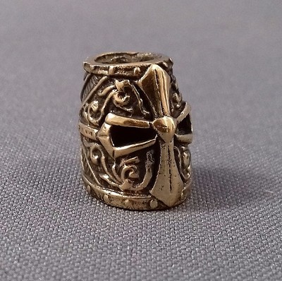 Templer helmet Bronze Bead Paracord Leather Lanyard Beads Knife ...