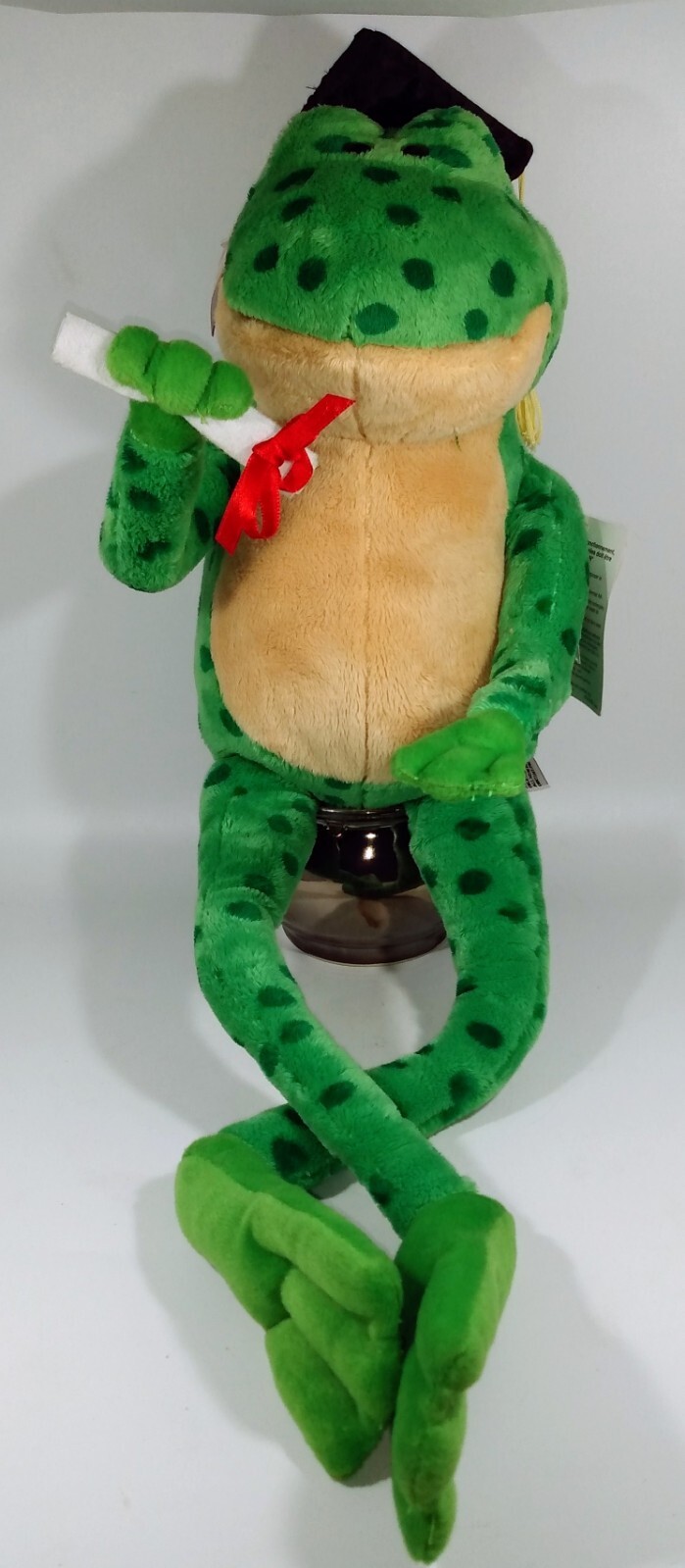 Large Animated Gund Frog Plush Fun Farley Graduation Sings "Shout" | eBay