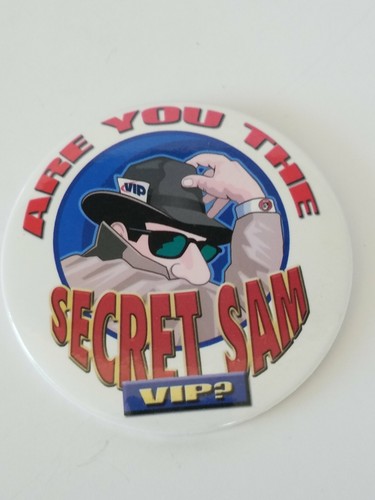 Are You The Secret Sam VIP Pinback Button Pin | eBay
