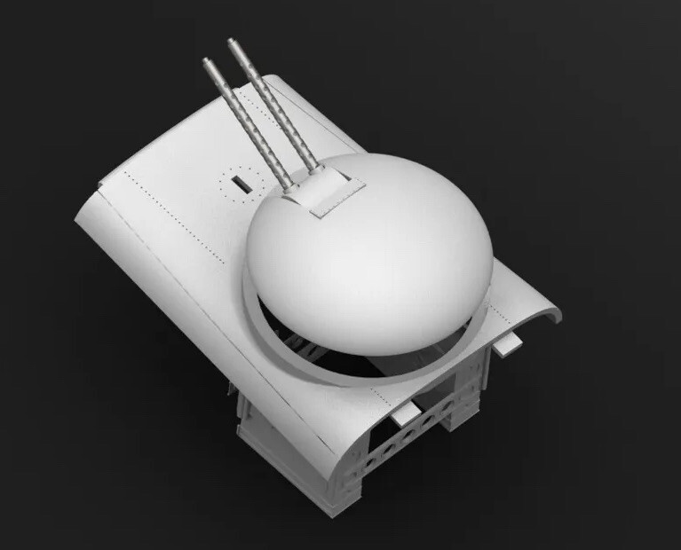 R2D 1/32 A-26 Invader Lower Turret Set (for Hobbyboss) *Free Ship ...