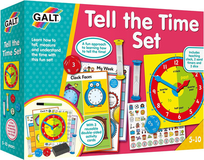 Toys, Tell the Time Set, Learn to Tell the Time Clock, Ages 5 Years ...