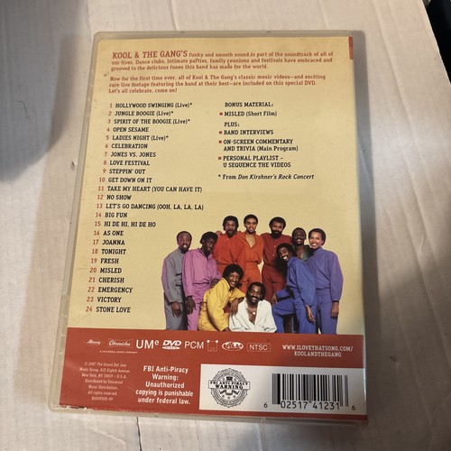 Kool & The Gang - Videology (DVD, 2007) Classic 70's Soul Funk Videos ...
