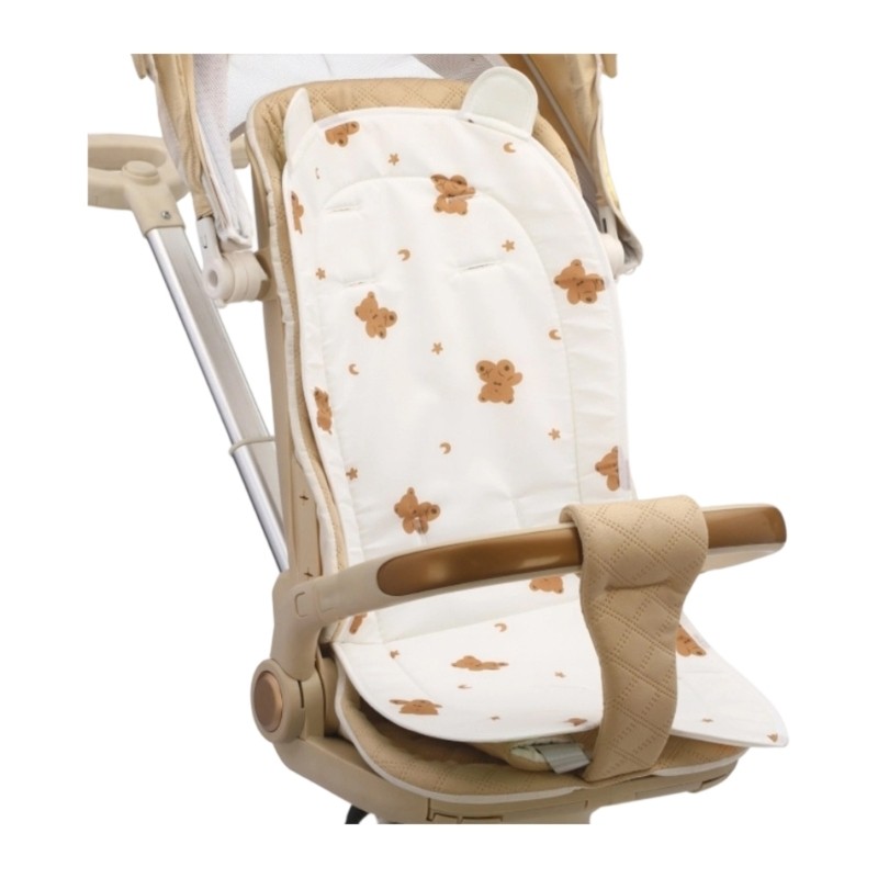 Gentle Infant Strollers Pad With Adjustable Straps Washable Cute Bear ...