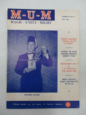 MUM MAGAZINE JULY 1969 RICHARD KELSON MAGIC UNITY MIGHT MAGICIAN ...