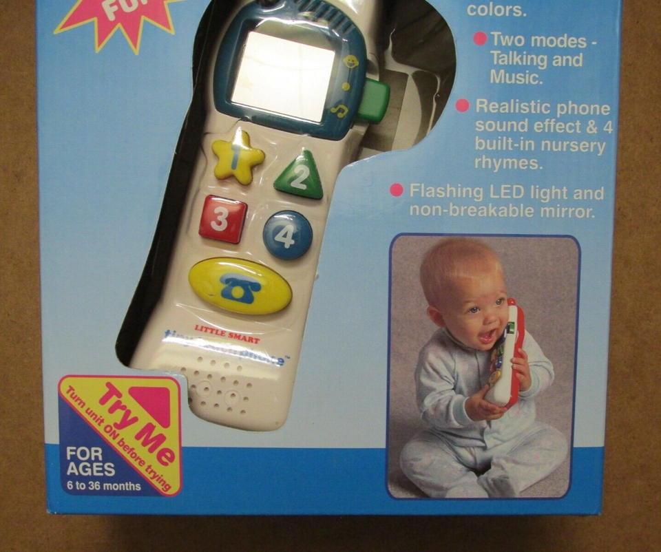 Vtech Little Smart Tiny Touch Phone Baby Learning Toy Numbers & Colors ...