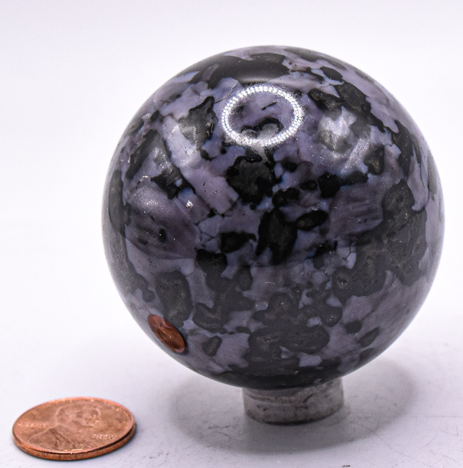 52mm Indigo Gabbro Sphere Polished Natural Gemstone Crystal Mineral ...