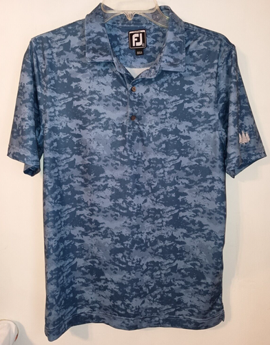 FootJoy FJ Junior Size XL Polo Golf Shirt Boys Short Sleeve Blue Cloud ...