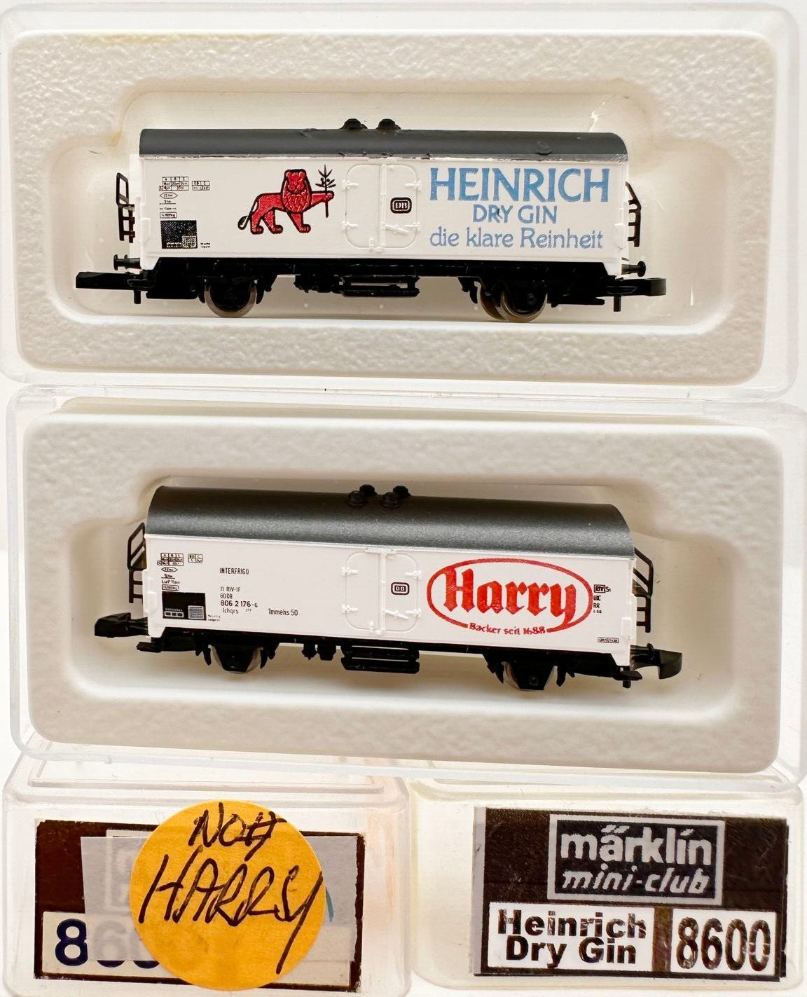 MARKLIN Z SCALE INDUSTRY PRINTED 2 COLLECTOR Refrigerator Cars Marklin ...