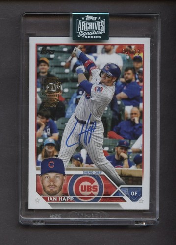 2024 Topps Archives Signature Series Ian Happ Chicago Cubs AUTO 89/99 ...