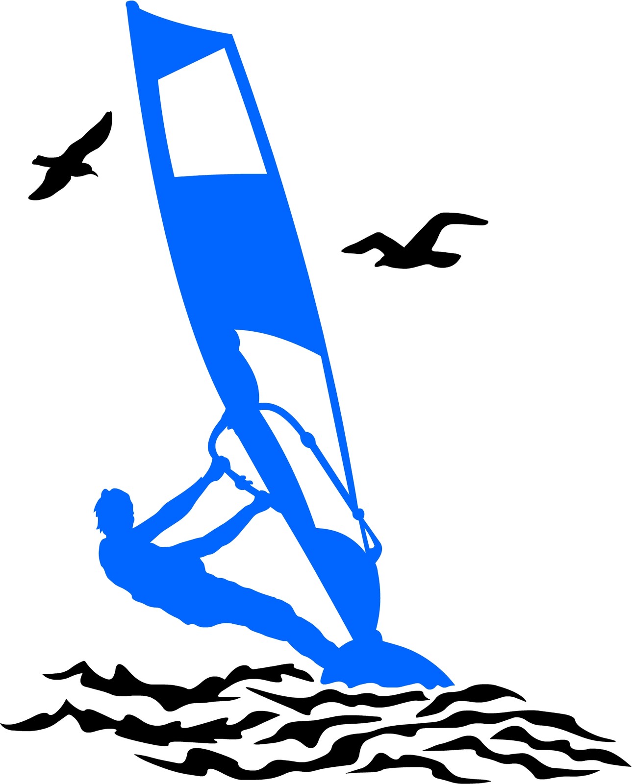 Windsurfer Surfer Aufkleber Wandtattoo Sticker Heckscheibe Auto Spiegel ...