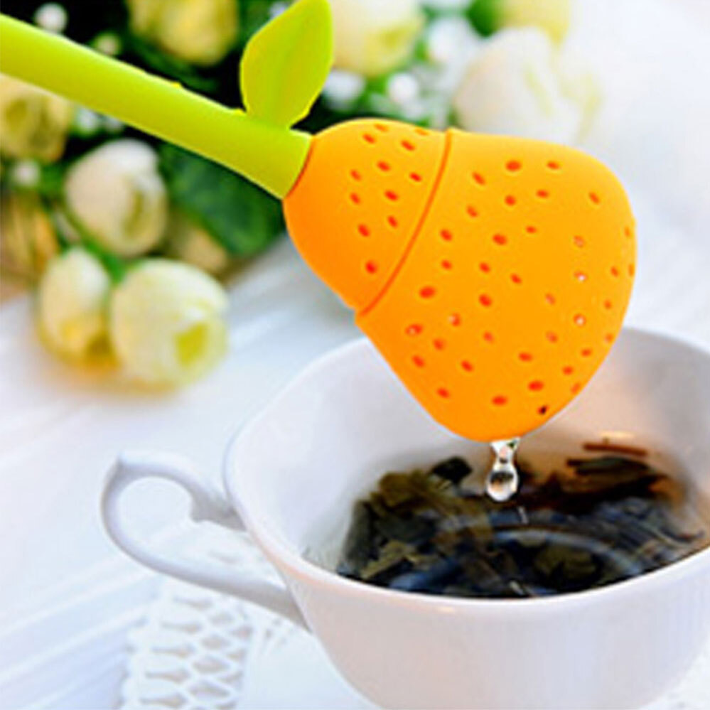 2pcs Diffuser Loose Leaf Strainer Tea Infuser Silicone Herbal Filter | eBay