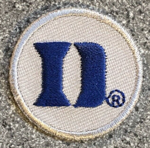 DUKE BLUE DEVILS NCAA COLLEGE VINTAGE SMALL 1.25" ROUND LETTER D LOGO ...