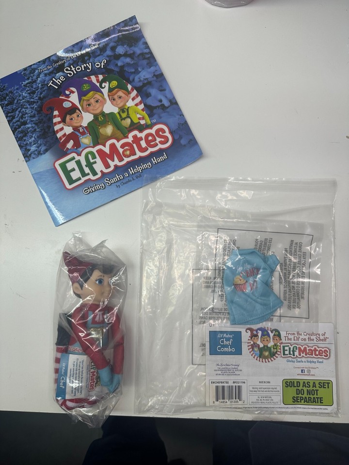 Elf Mates The Chef Doll Christmas Collectible Plush Elf on The Shelf ...