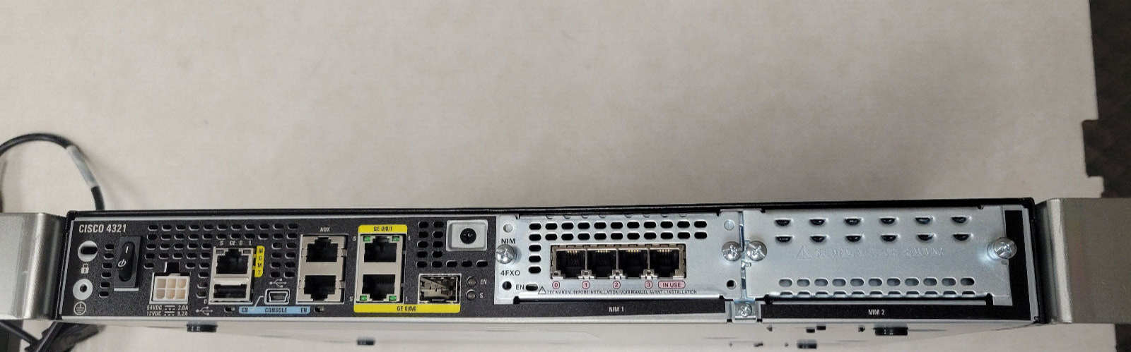 CISCO 4300 Series 4321 ISR4321/K9 2-Port Gigabit Router 4 port FXO | eBay