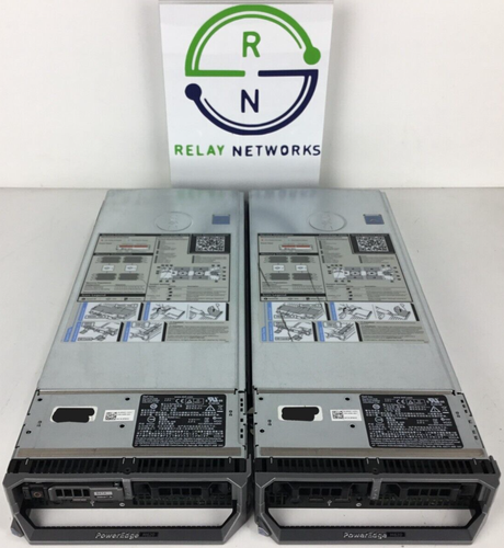 LOT OF 2 Dell PowerEdge M620 Blade 2x CPU 0F9HJC Intel Xeon E5-2640 2 ...