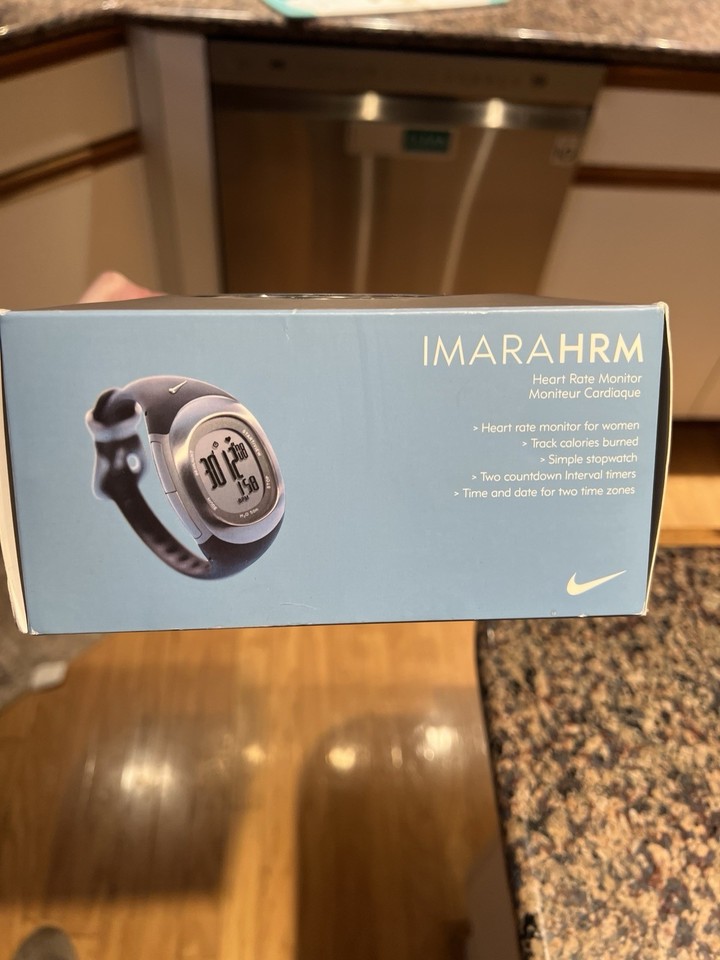 Nike Imara Run Women SM0032 Heart Rate Monitor Rubber Quartz Digital ...