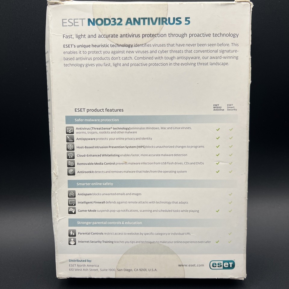 2011 ESET NOD32 Antivirus 5 - 1-Year / 1-Device - Windows 2000, XP ...