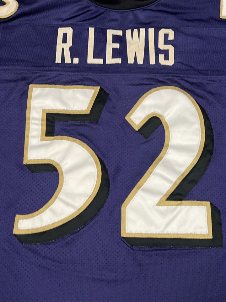 Vintage Ray Lewis Baltimore Ravens Reebok Authentic NFL Jersey Size 56 ...