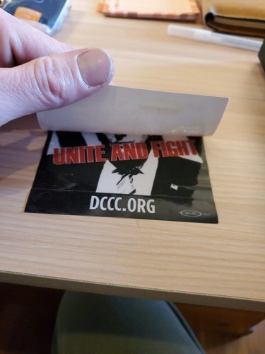 DCCC.org NEW 4x4 Anti-Trump Decal Sticker UNITE And FIGHT Democrats ...