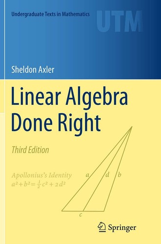 Linear Algebra Done Right Paperback 9783319307657 | eBay