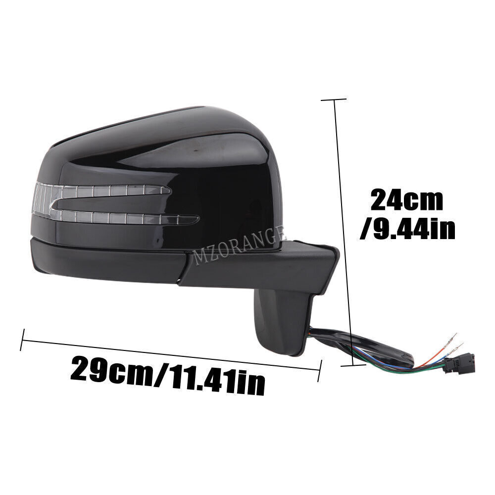 Black Car Side Door Mirrors Assembly For Mercedes Benz G Class G500 G55 ...