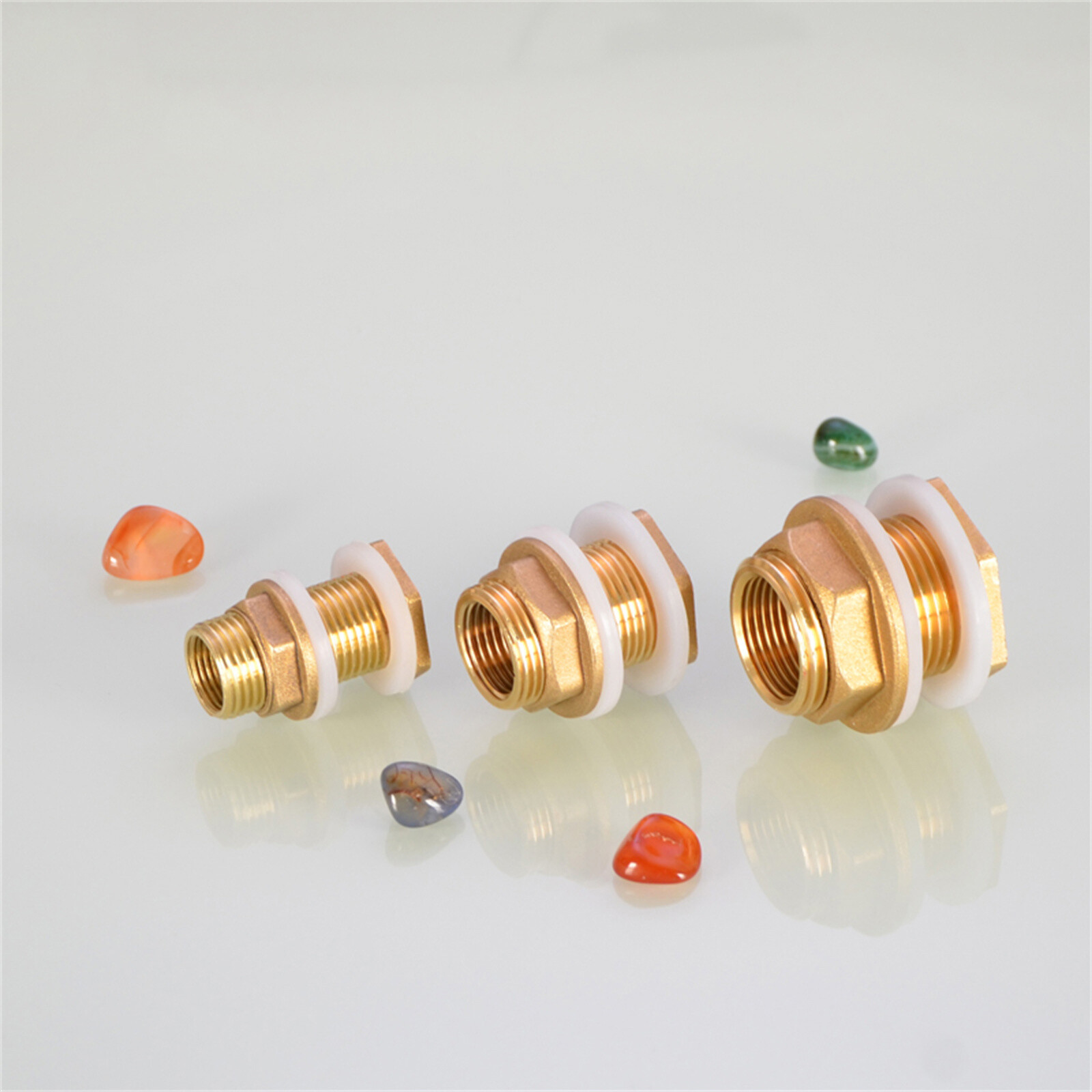 Brass Water Tank Outlet Fitting Flanged Connector Male Female Extend 1/ ...