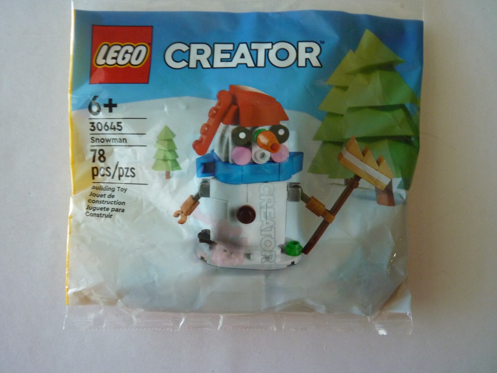 Lego Creator SNOWMAN 30645 Poly Bag Set New Factory Sealed 2023 Retired ...