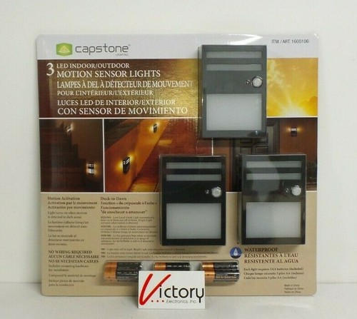 NEW Capstone 3 LED Motion Sensor Lights | Indoor/Outdoor Waterproof ...