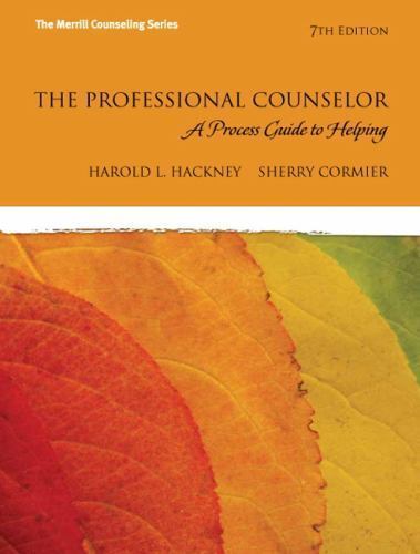 Professional Counselor : A Process Guide to Helping by Sherry Cormier ...