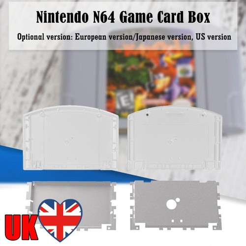 For N64 Cart Shell Game Console Cases Replacement (US Transparent White ...