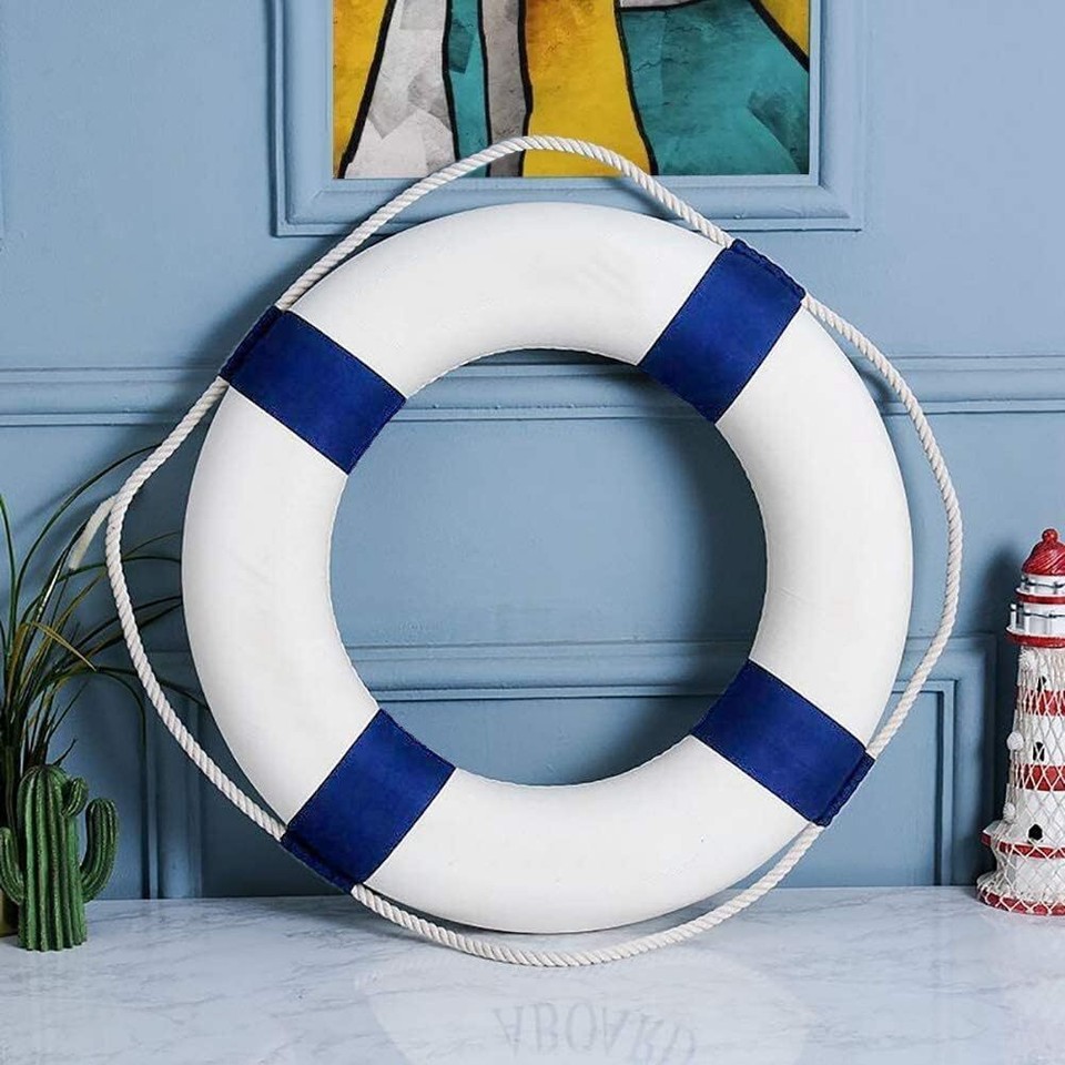 20 Inch Pool Safety Life Preserver Throw Ring Buoy for Swimming- Swim ...