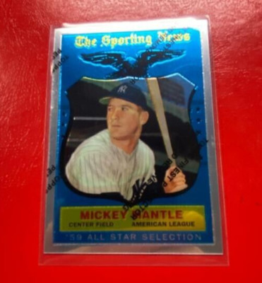 1996 Topps Finest Commemorative Reprint Mickey Mantle #564 (59 Topps ...
