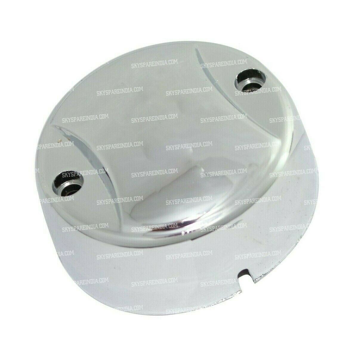 Compatible With Royal Enfield Bullet Distributor Point Cover Cap Chrome ...